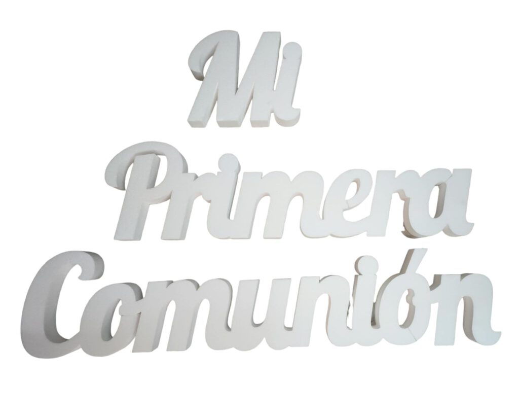 Letras de Corcho «Mi Primera Comunión» - Sublime Wedding Shop